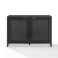 Crosley Furniture Kenji Record Storage Media Console in Black - Walmart.com