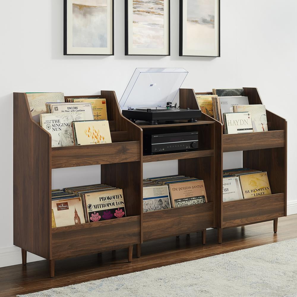 Crosley Brands Liam 3Pc Record Player Stand And Vinyl Storage Set ...