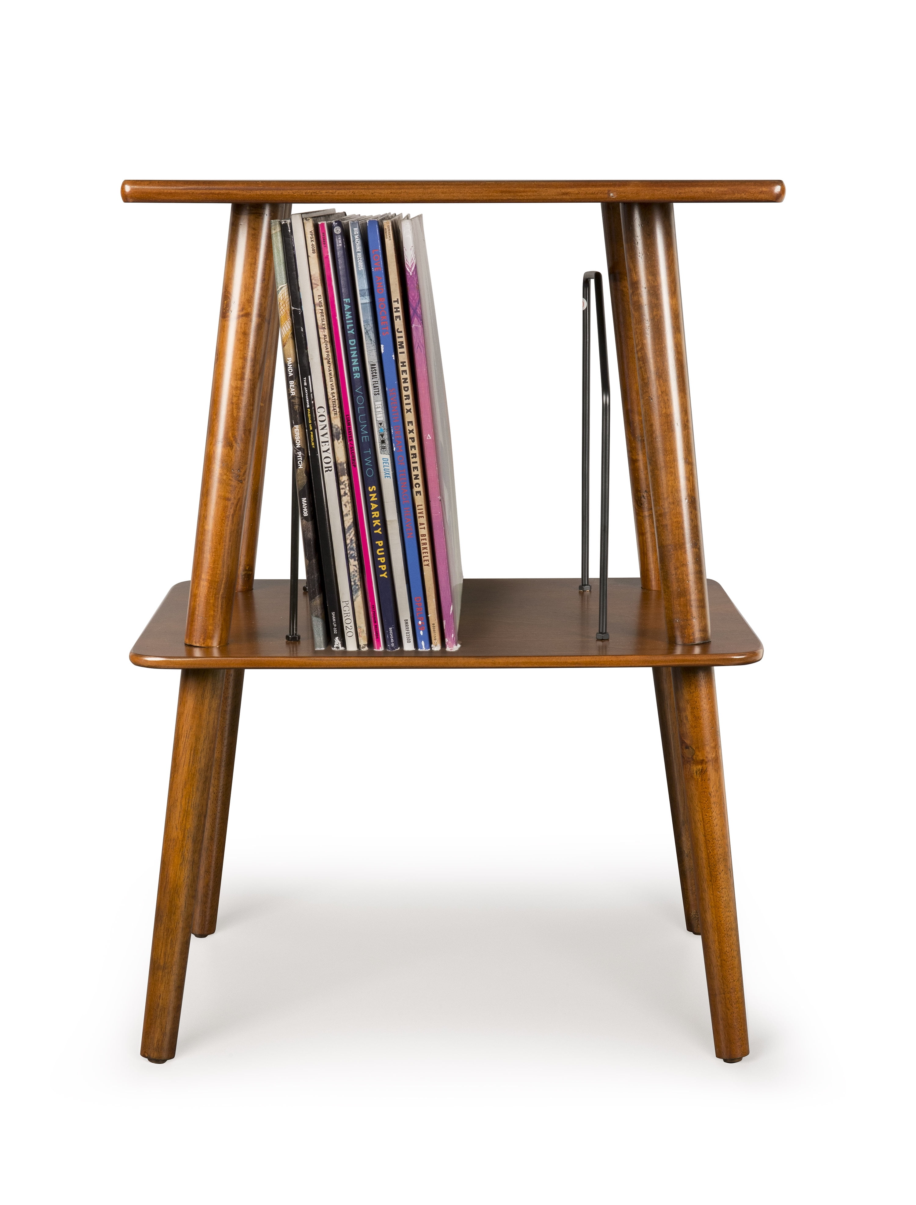 Crosley Furniture Manchester Mid-Century Wood Metal Turntable Stand in ...
