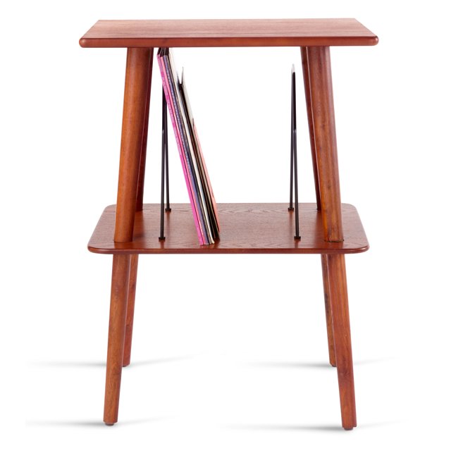 Crosley Furniture Manchester Mid-Century Wood Metal Turntable Stand in ...