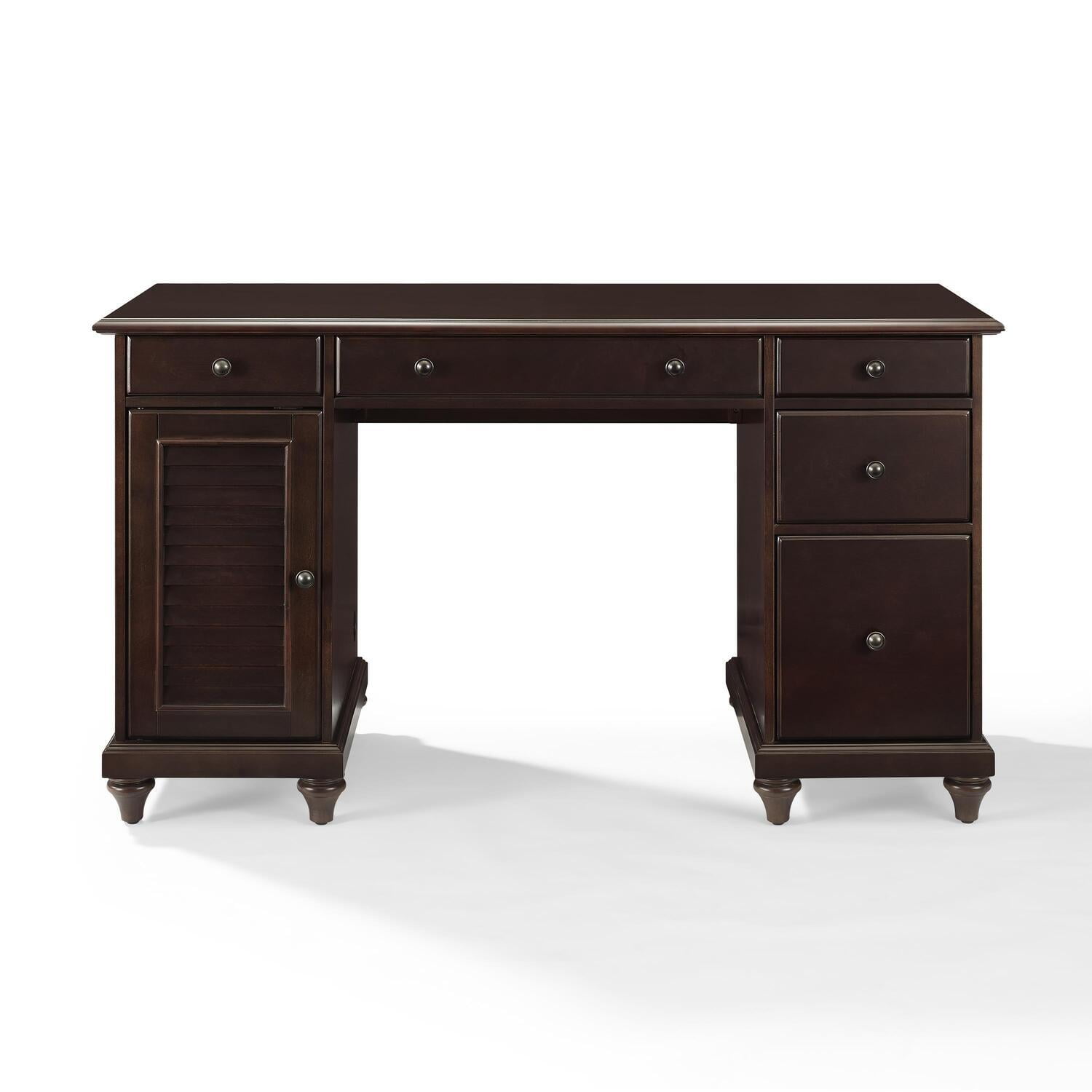 Crosley Furniture Palmetto Traditional Computer Rectangular Desk with ...