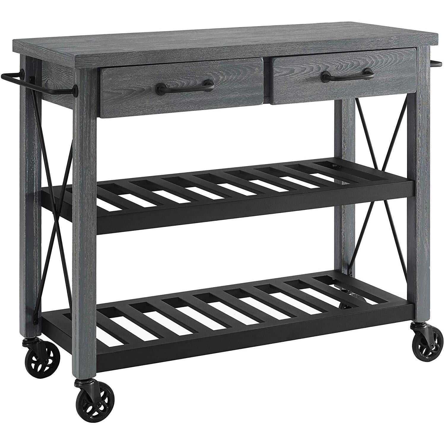 Free Shipping! Crosley Furniture Roots Rack Gray Finish Kitchen Storage ...