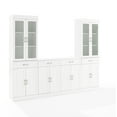 Crosley Furniture Stanton 3PC Modular Pantry Cabinet, Sideboard with ...