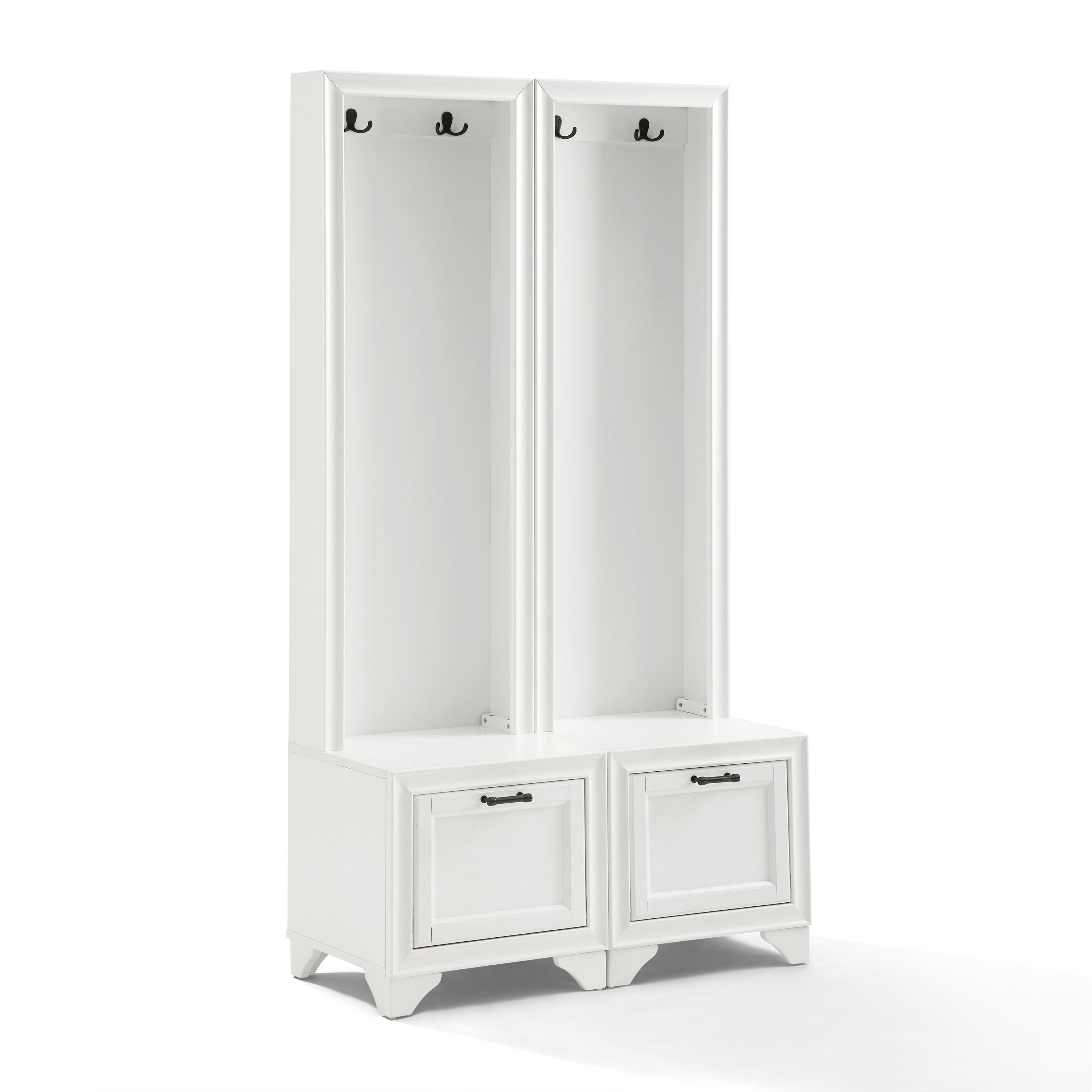 Crosley Furniture Tara 2 Piece Entryway Set in Distressed White ...