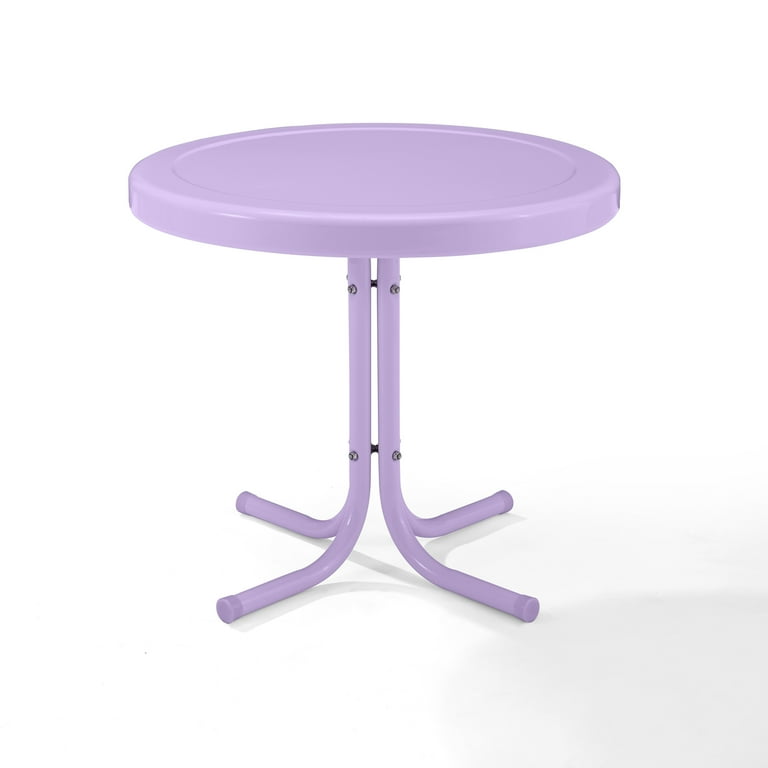 Crosley Griffith Retro Outdoor Side Table in Lavender Walmart