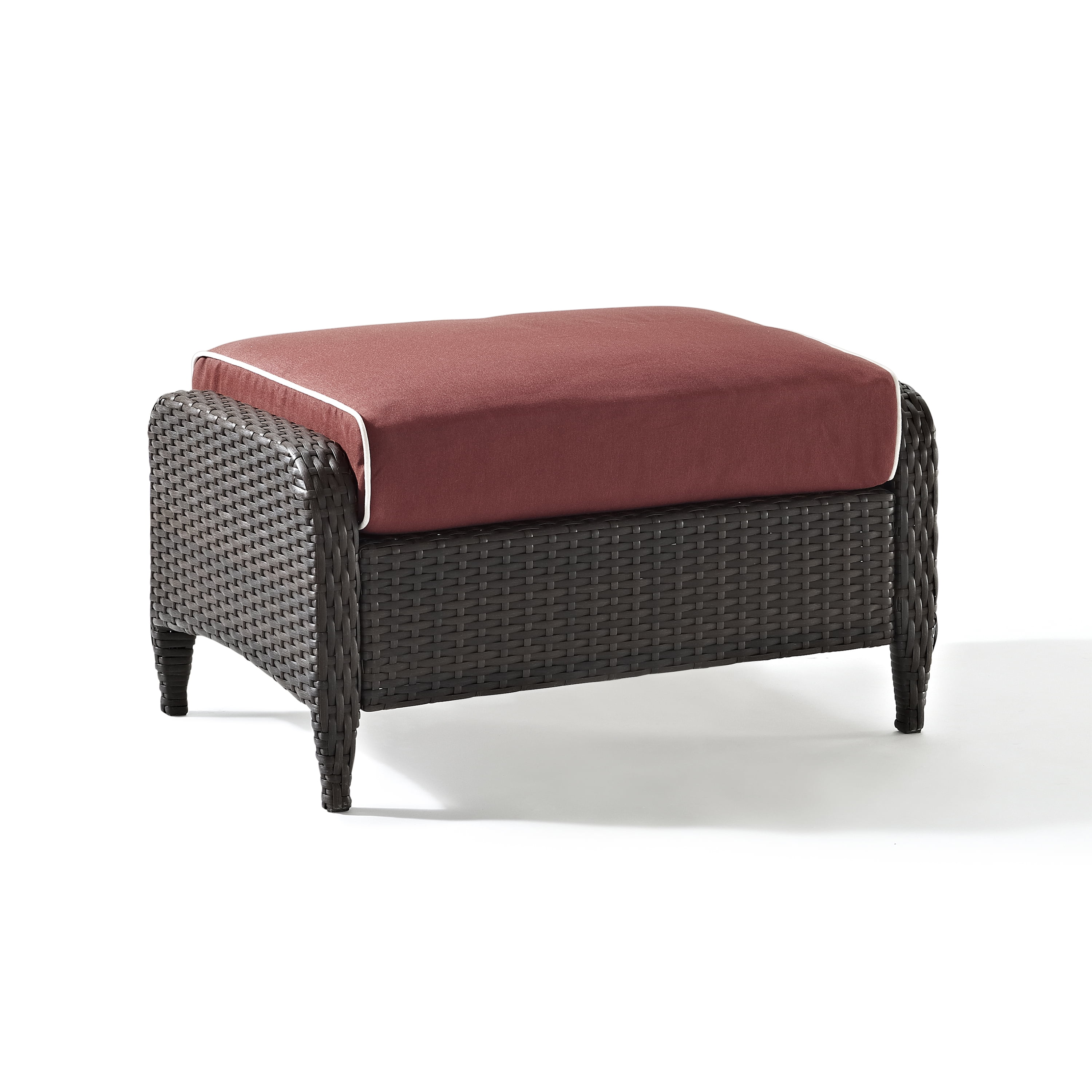 Kiawah Outdoor Wicker Ottoman - Walmart.com