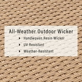 Crosley Brands Landon 2Pc Outdoor Wicker Chair Set Light Brown - 2 ...