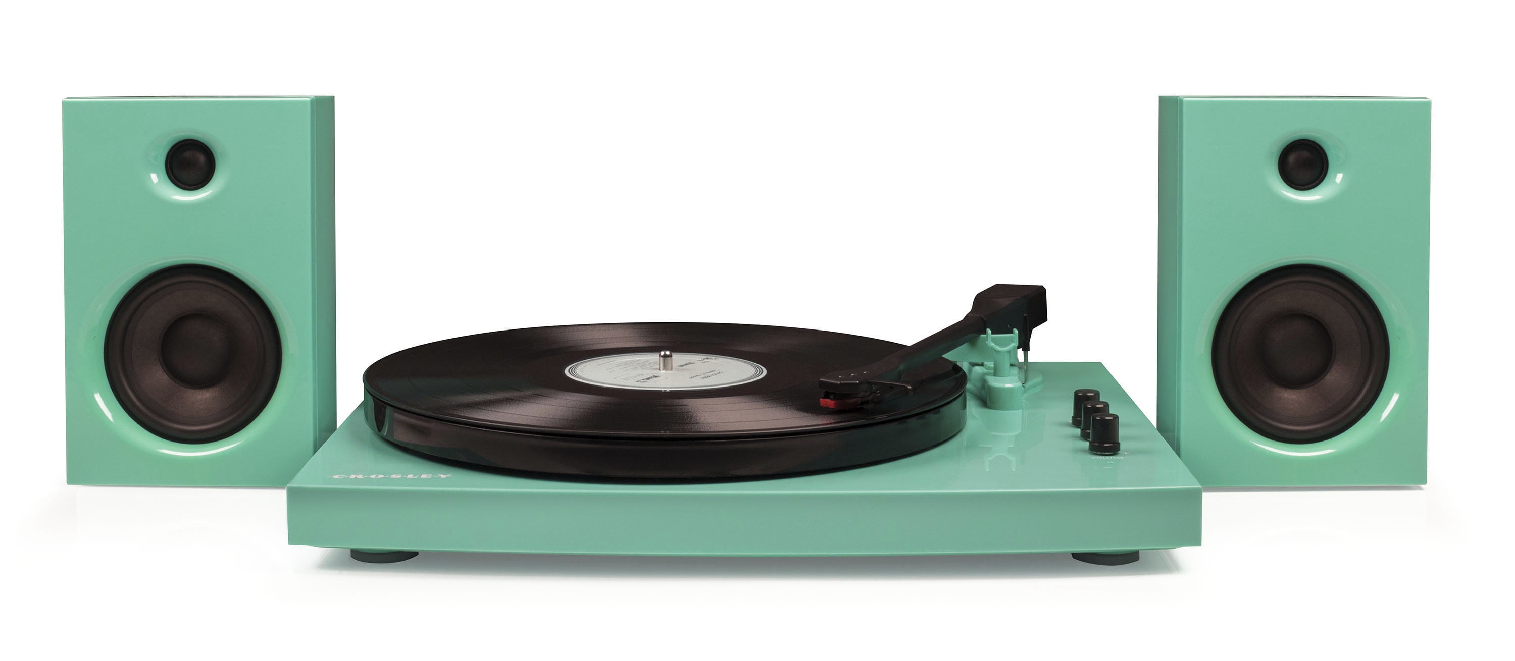 Crosley T100 Vinyl Record Player with Speakers - Audio Turntables ...