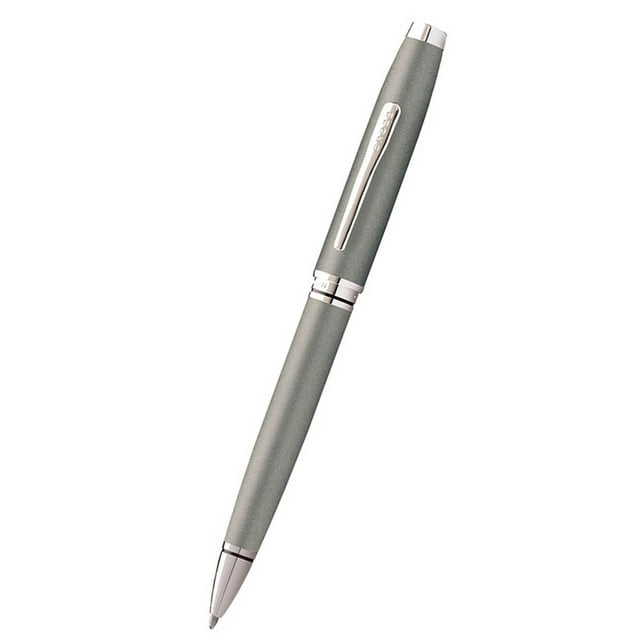 Cross AT0662-8 Coventry Cap Over Barrel Design Grey Ballpoint Pen ...