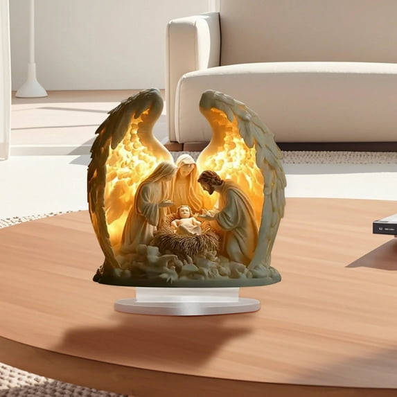 Cross Angel Figurines with Wings - Gorgeous Acrylic Boho Style ...