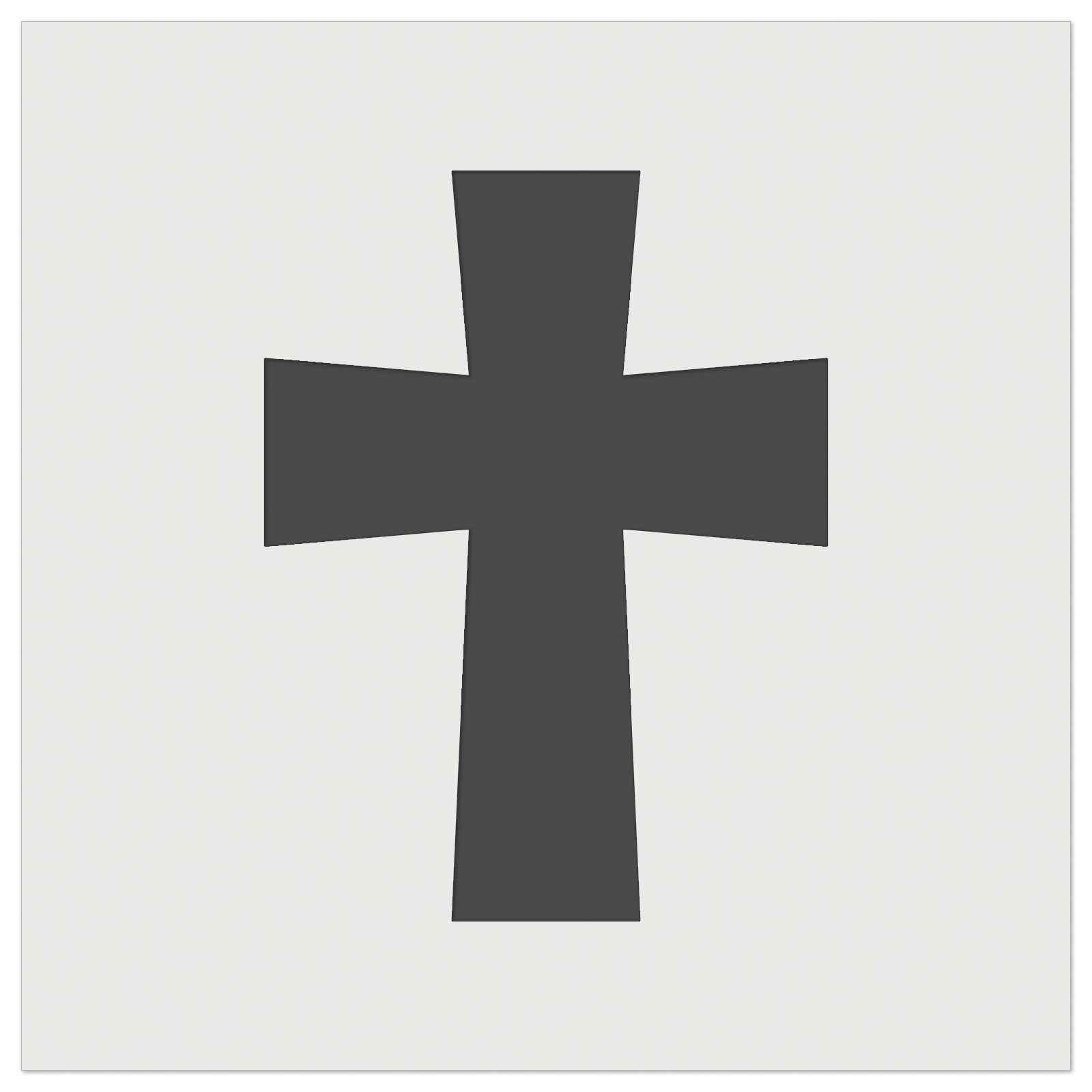 Cross Angled Christian Church Religion DIY Cookie Wall Craft Stencil ...