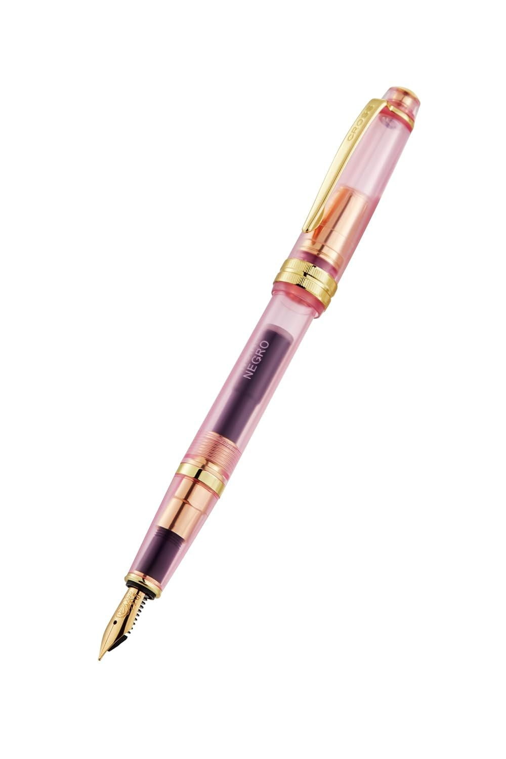 Cross Bailey Light Translucent Pink Sapphire Resin with Bright Chrome ...