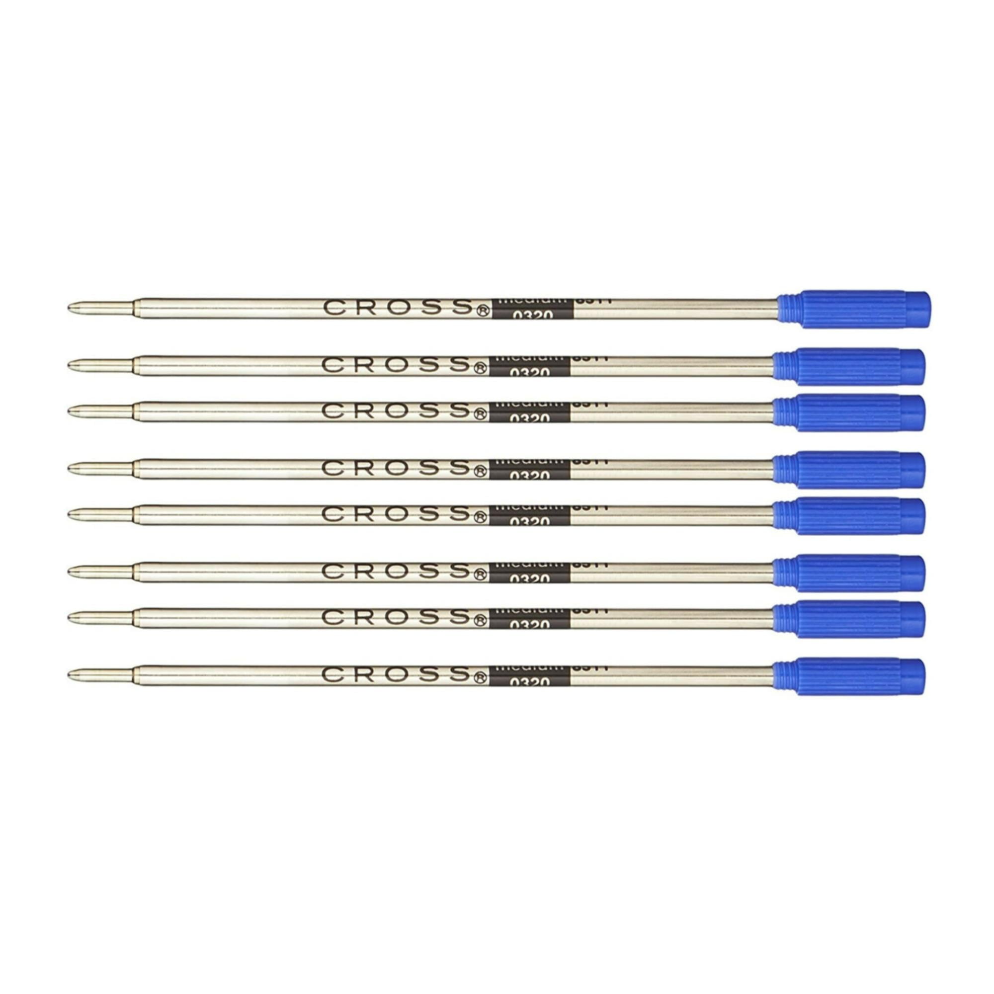 Cross Ballpoint Pen Refill Bundle (Blue, Medium Tip) (8-Pack) - Walmart.com