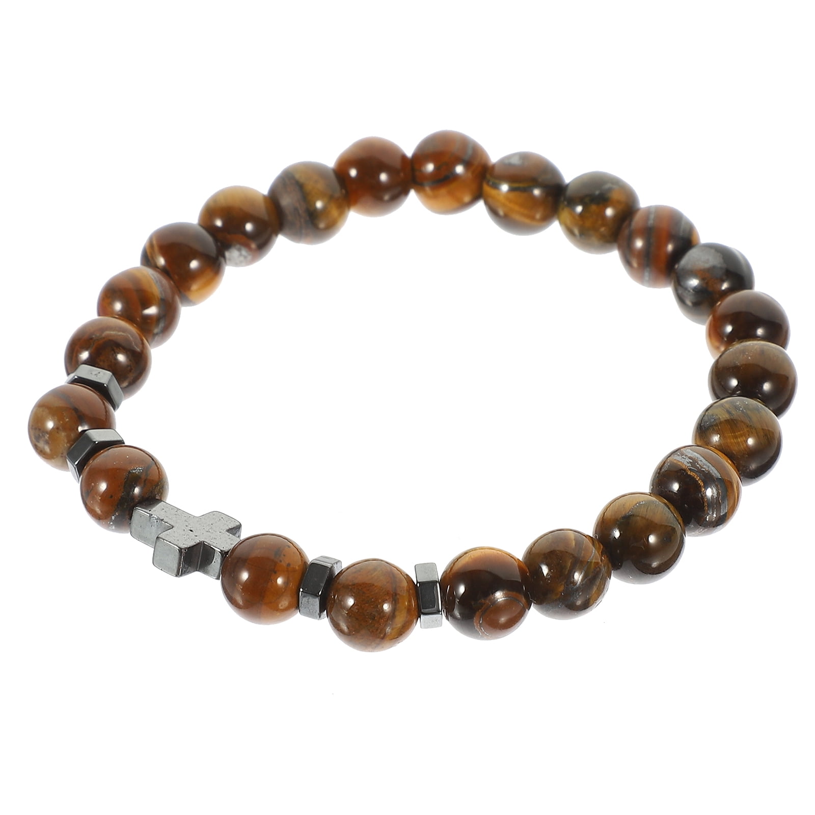 Cross Bead Bracelet for Men Women Guy Bracelets Blessings Yoga Gifts ...