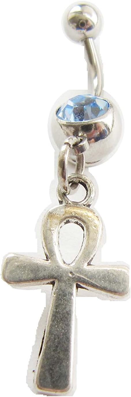 Cross Belly Premium Button Ring, Cross Navel Ring, Pretty Belly Ring ...