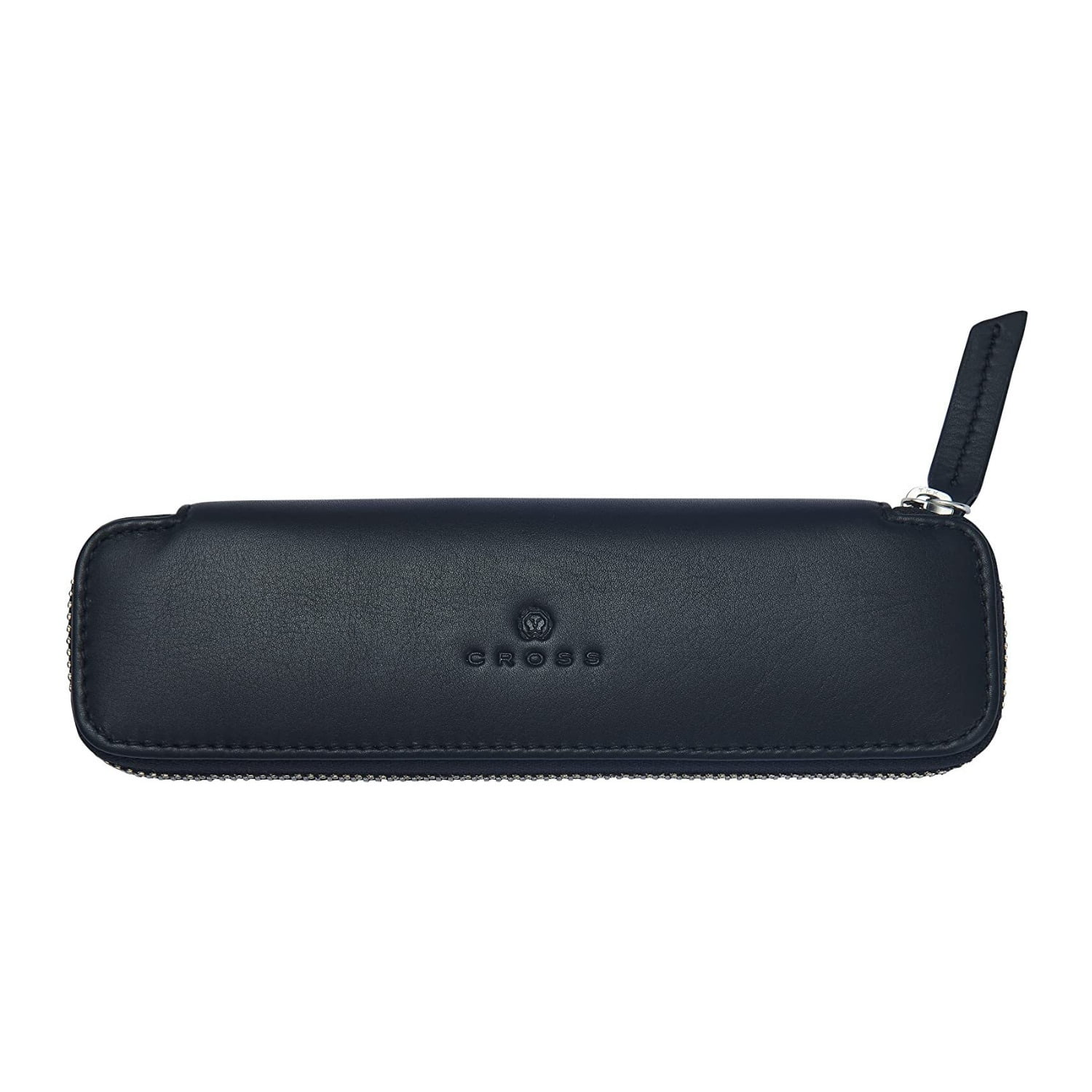 Cross Black Leather Pen Pouch, Double Case with Zipper and Secure Loops ...