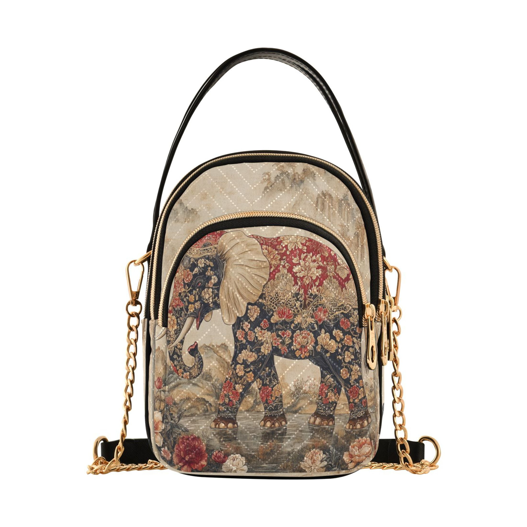 Cross Body Fashion Shoulder Waist Purse Bags He Ornate Elephant Pocket ...