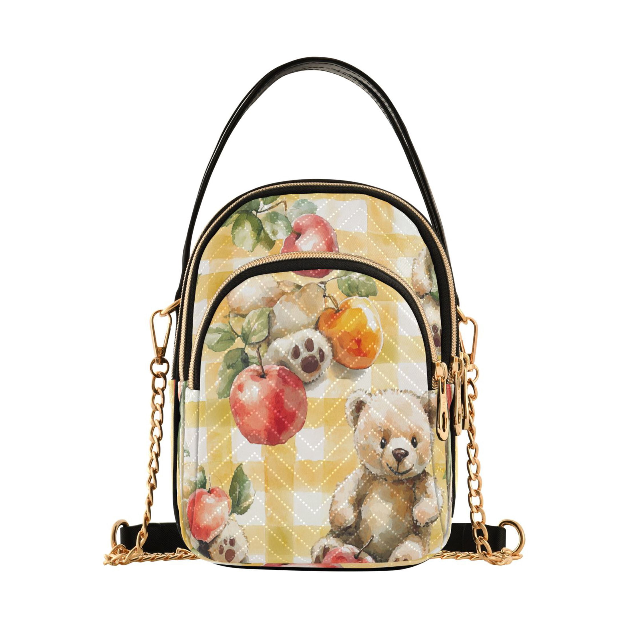 Cross Body Fashion Shoulder Waist Purse Bags Teddy Bears with Orchard ...