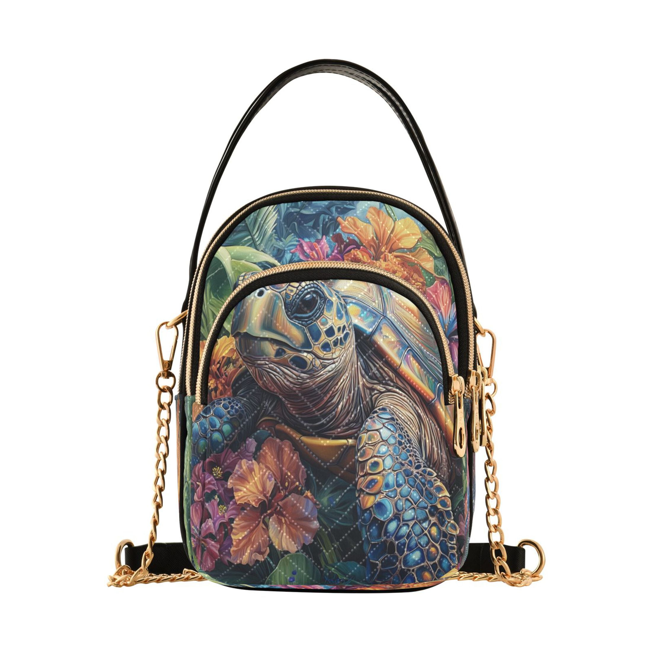 Cross Body Fashion Shoulder Waist Purse Bags Tropical Turtle Escape ...