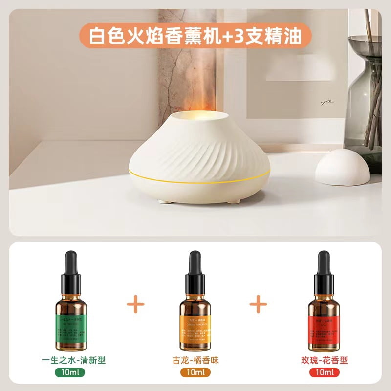 Cross-Border 3D Simulation Flame Aroma Diffuser USB Home Fragrance ...