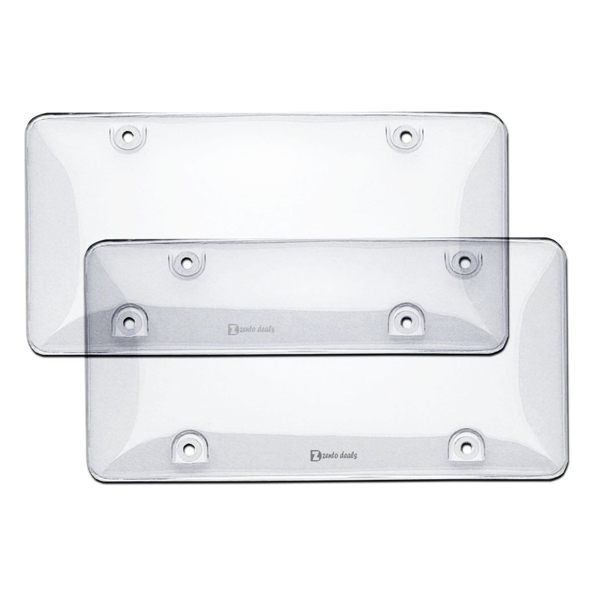 Cross-Border Hot Sale (2 Pieces) Car License Plate Frame Transparent ...