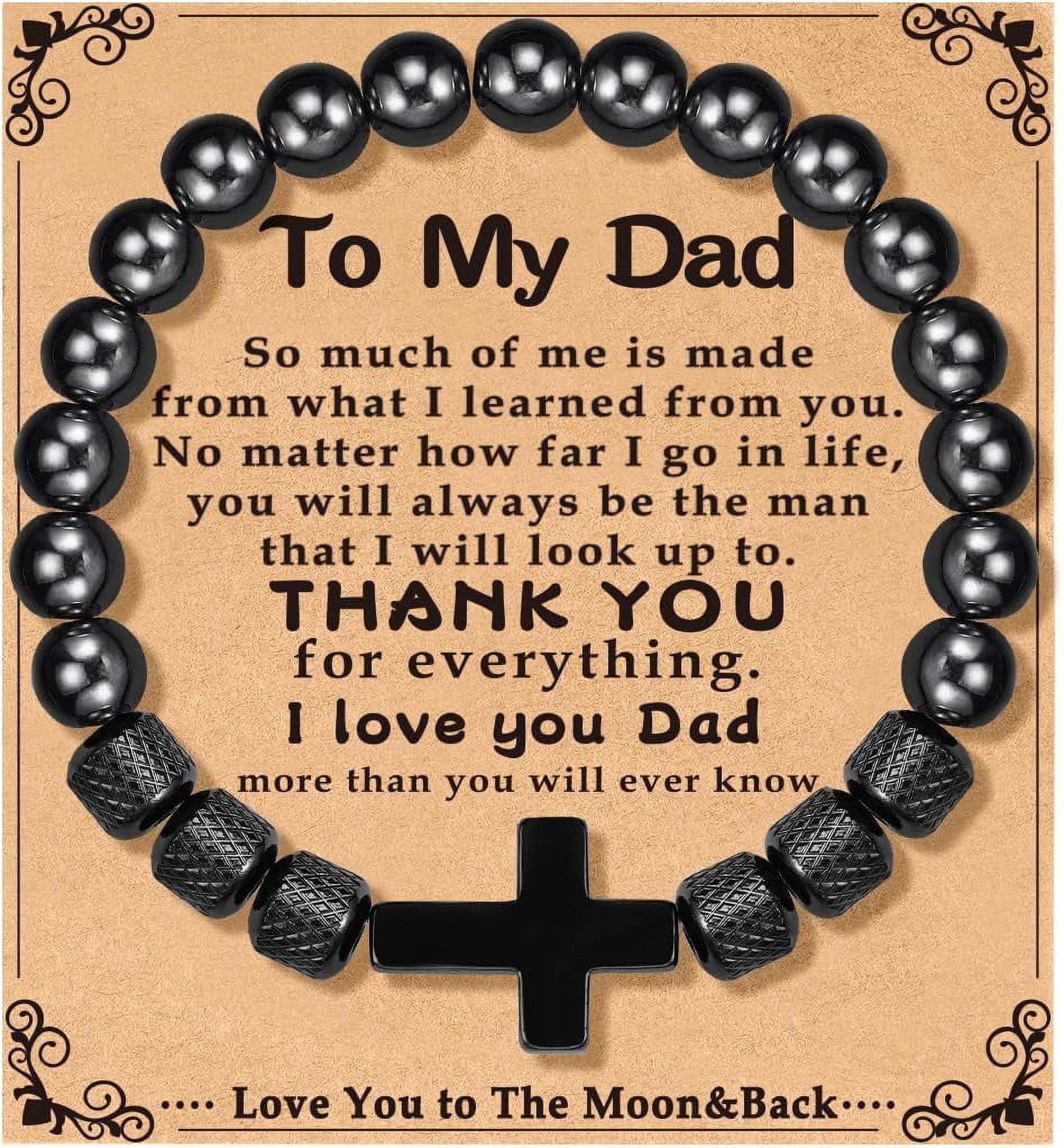 Cross Bracelet Gifts for Men Father Dad Husband Grandpa Brother Father ...