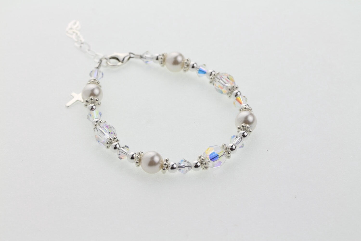 Cross Bracelet Girl Baby Baptism Christening, Communion, Confirmation ...
