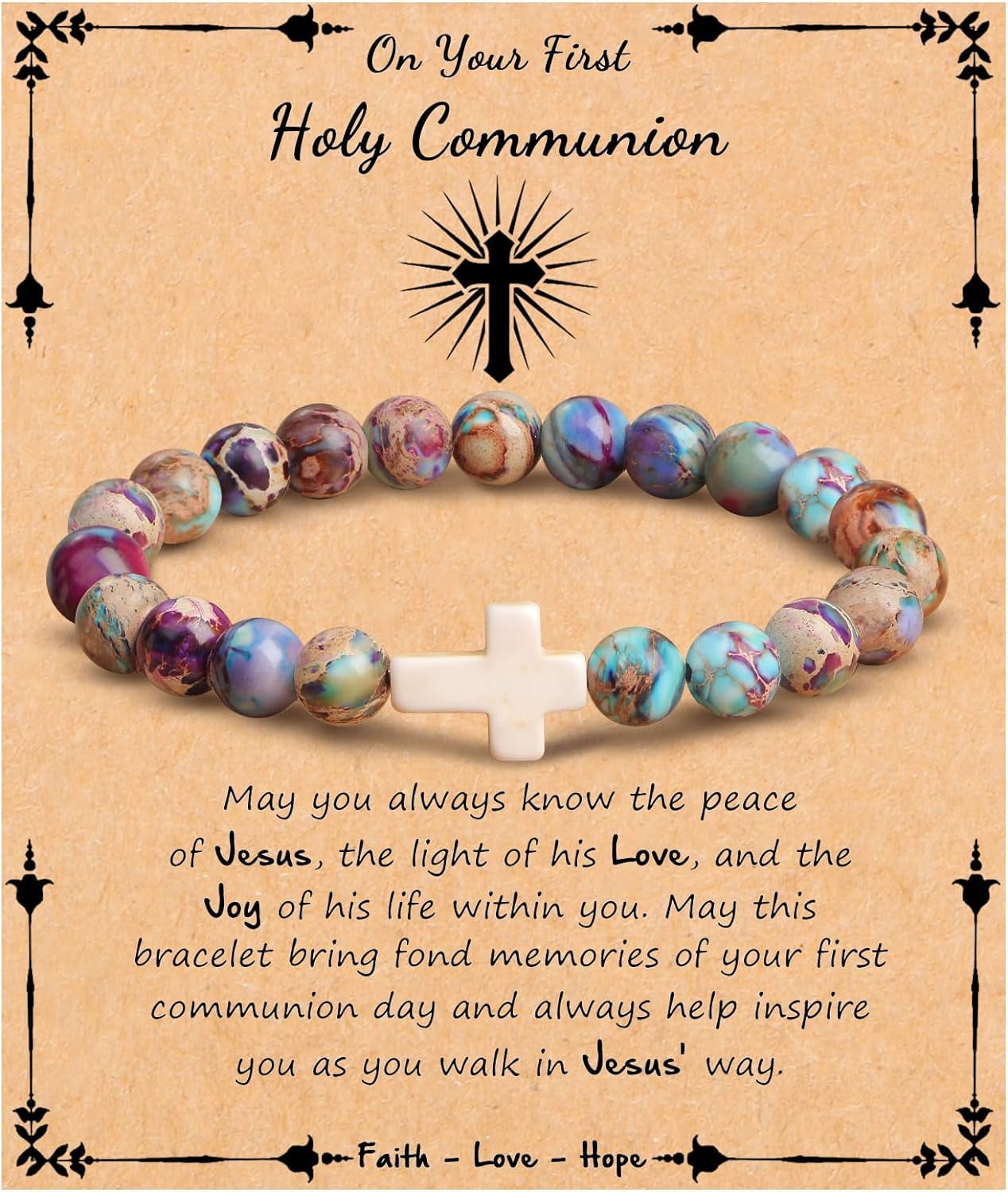 𝗖𝗵𝗿𝗶𝘀𝘁𝗶𝗮𝗻 𝗚𝗶𝗳𝘁𝘀, Cross Bracelets For Women, Faith Religious Easter ...