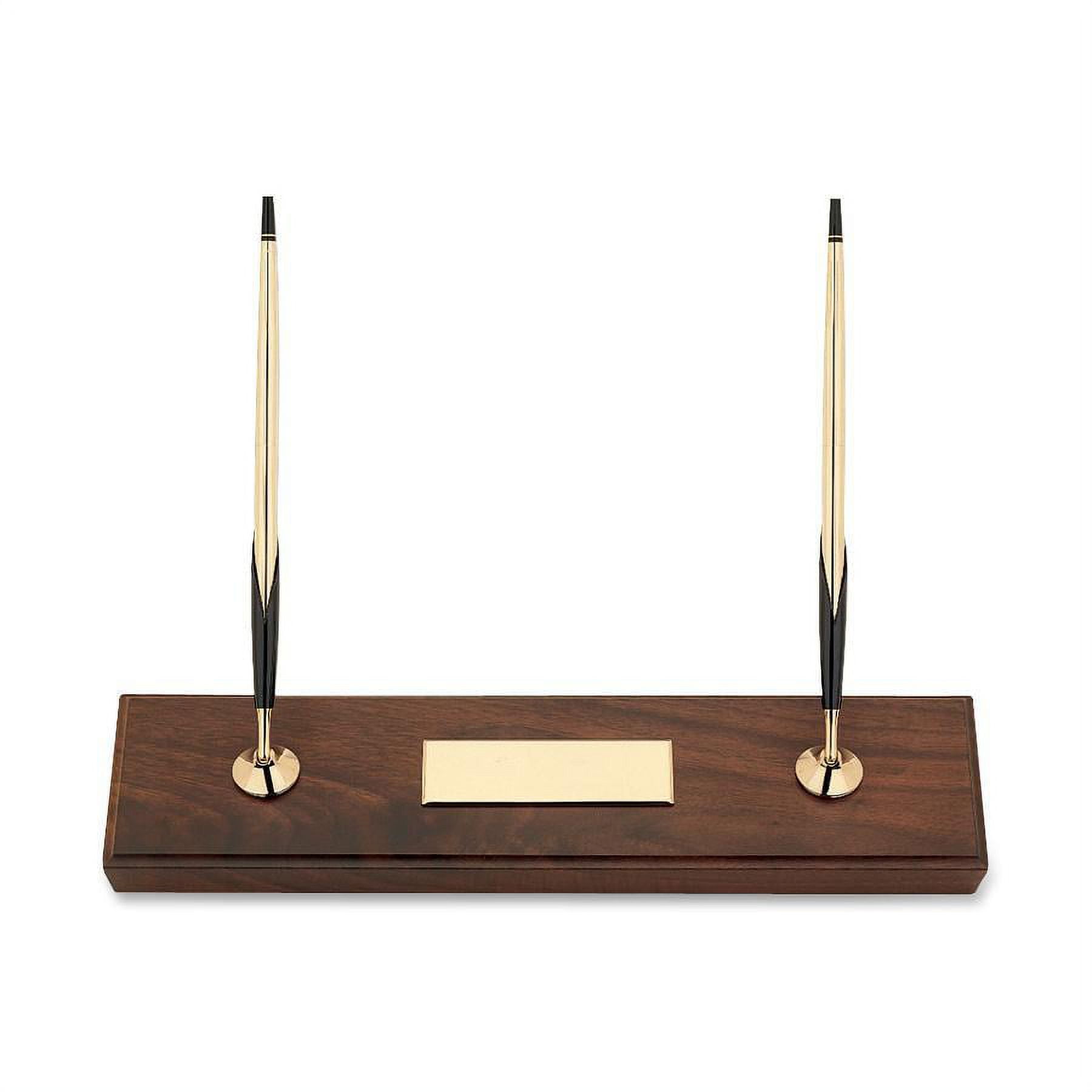 Cross, CRO5201, Walnut Base Pen/Pencil Desk Set, 2 / Set - Walmart.com