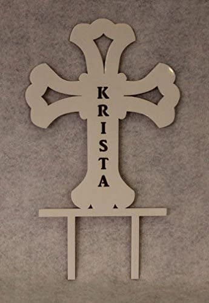 Cross Cake Topper - 1/8" Acrylic - Confirmation-1st Communion -Free ...