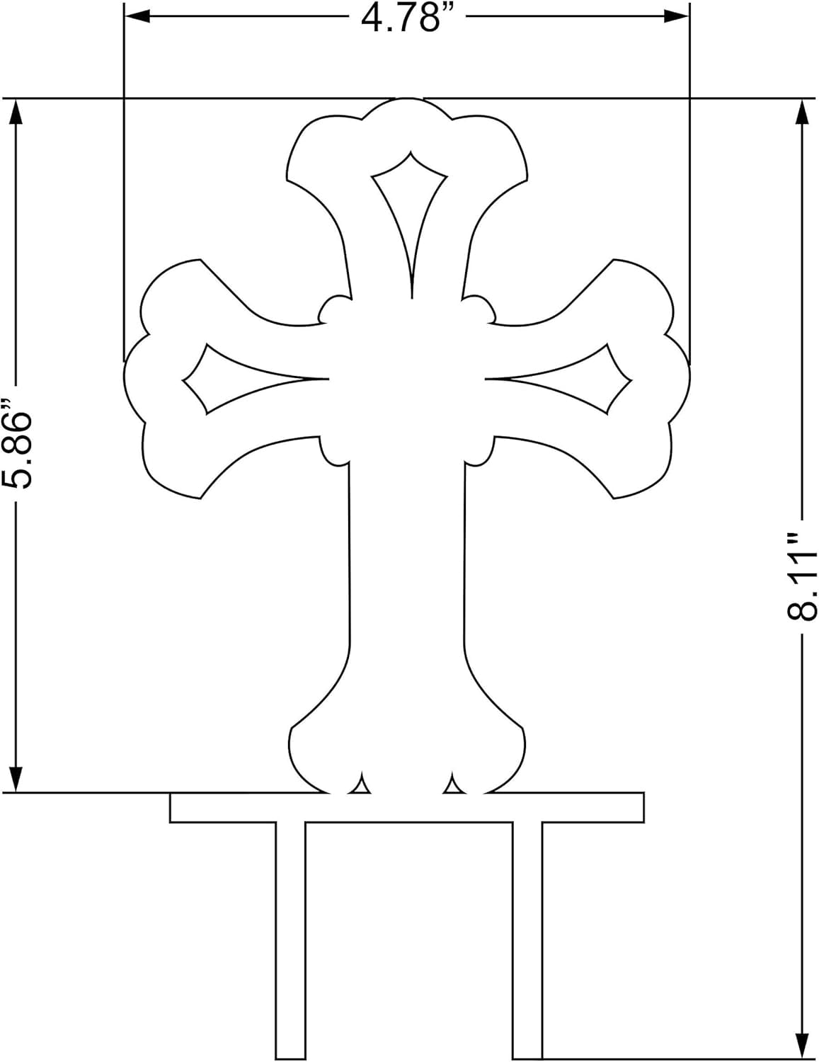 Cross Cake Topper - 1/8" - Confirmation-1st Communion - engraving ...