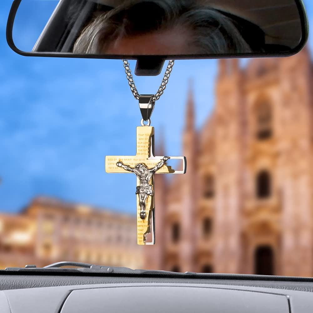 Cross for Car Rearview Mirror Pendant Charm for Car Mirror Hanging ...