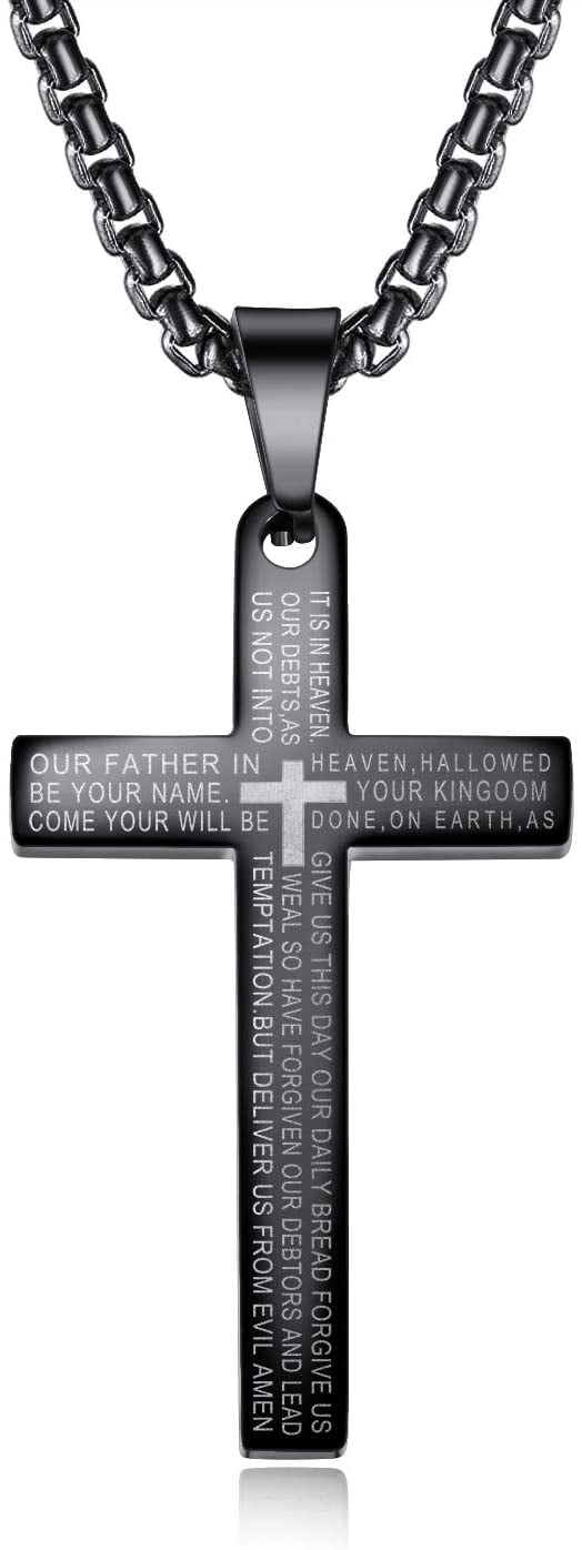 Cross Charm for Car Rear View Mirror Pendant Stainless Steel Lord's ...