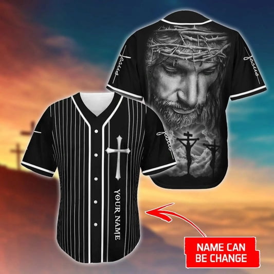 Cross, Christ Baseball Jersey - The Savior Custom Baseball Jersey Shirt ...