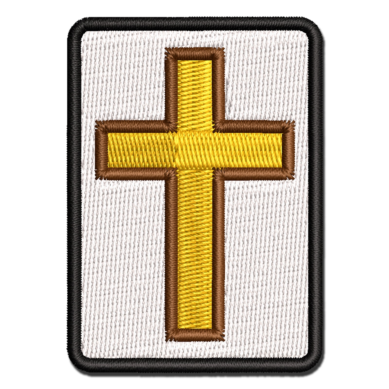 Cross Christian Church Religion Outline Applique Multi-Color ...