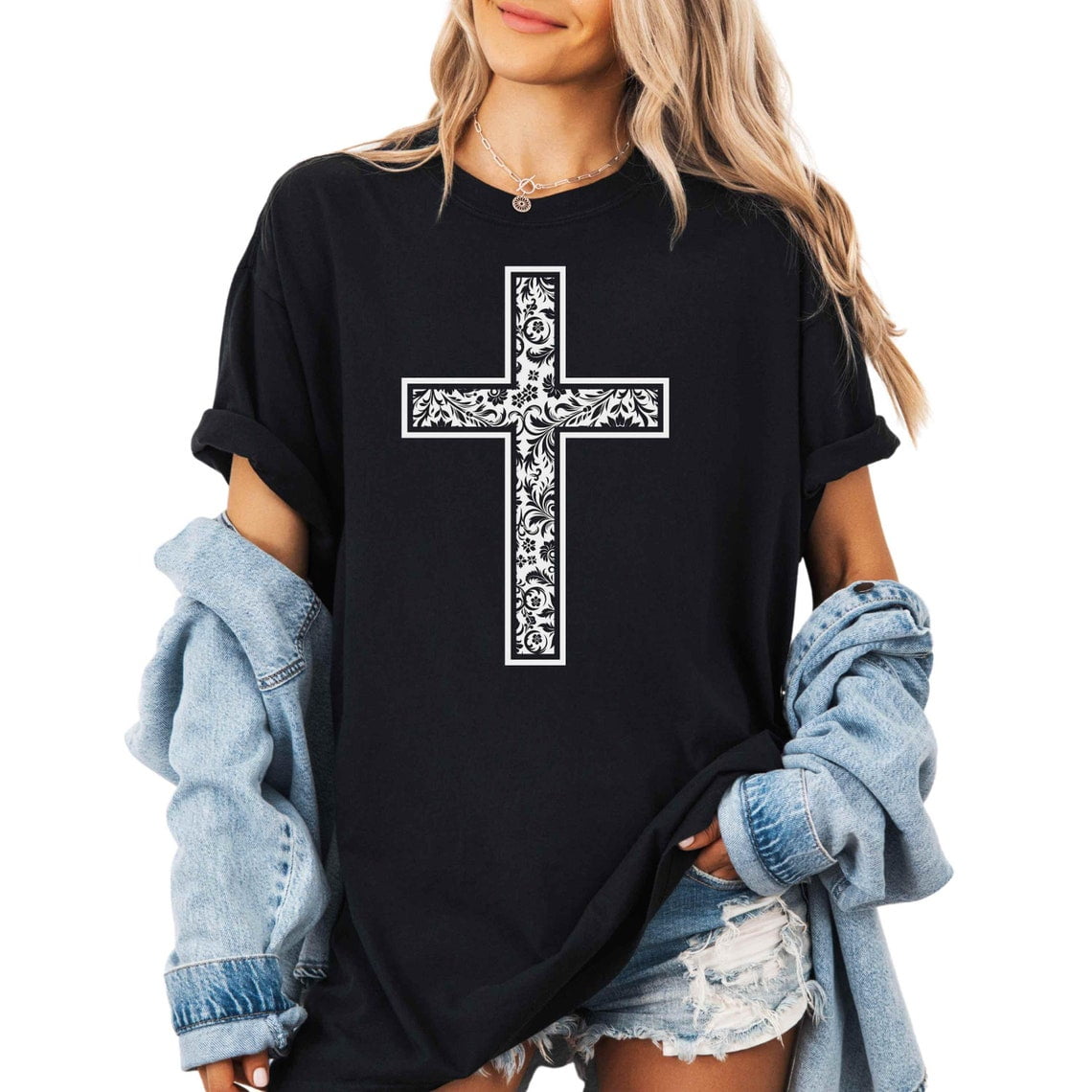 Cross Christian Shirt Christian Merch Faith Apparel Religious Church ...
