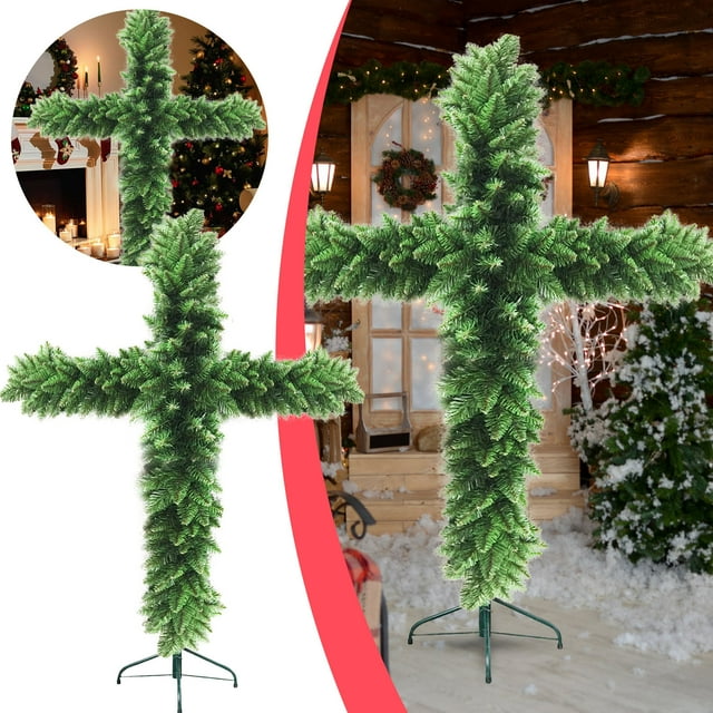 Cross Christmas Tree,Foldable Cross Christmas Tree,Christmas Tree ...