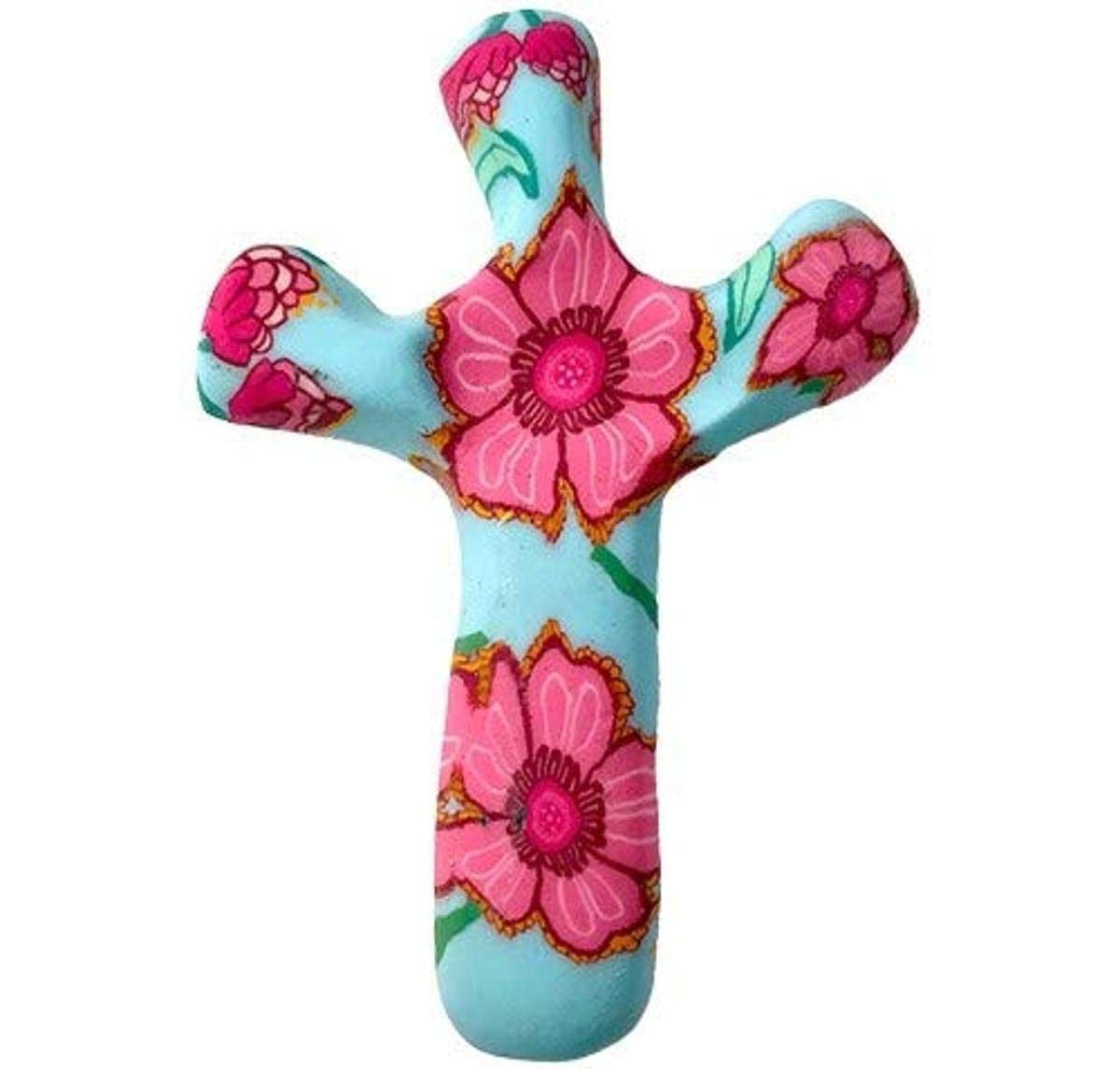 Calypso Studios by First & Main 5.5" Pink Garden Comforting Clay Cross ...