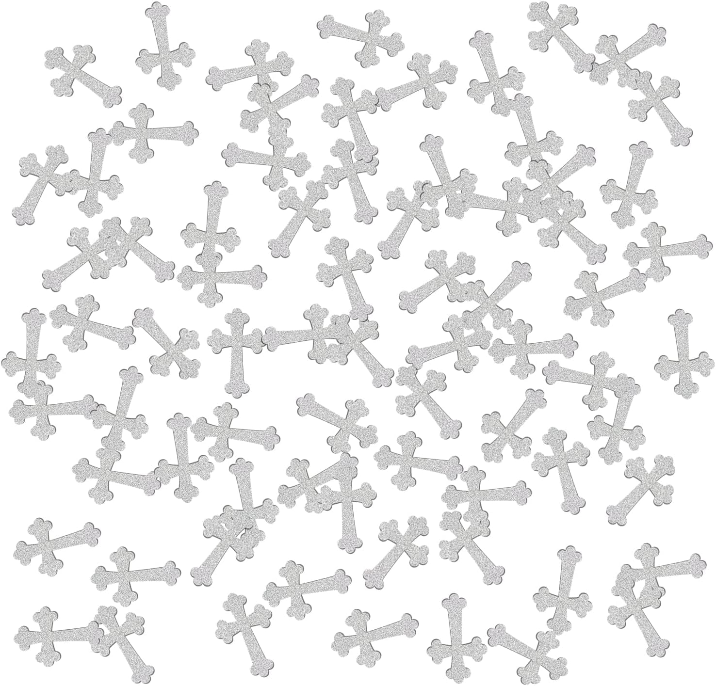 Cross Confetti Silver Glitter, God Bless Table Confetti, Birthday ...