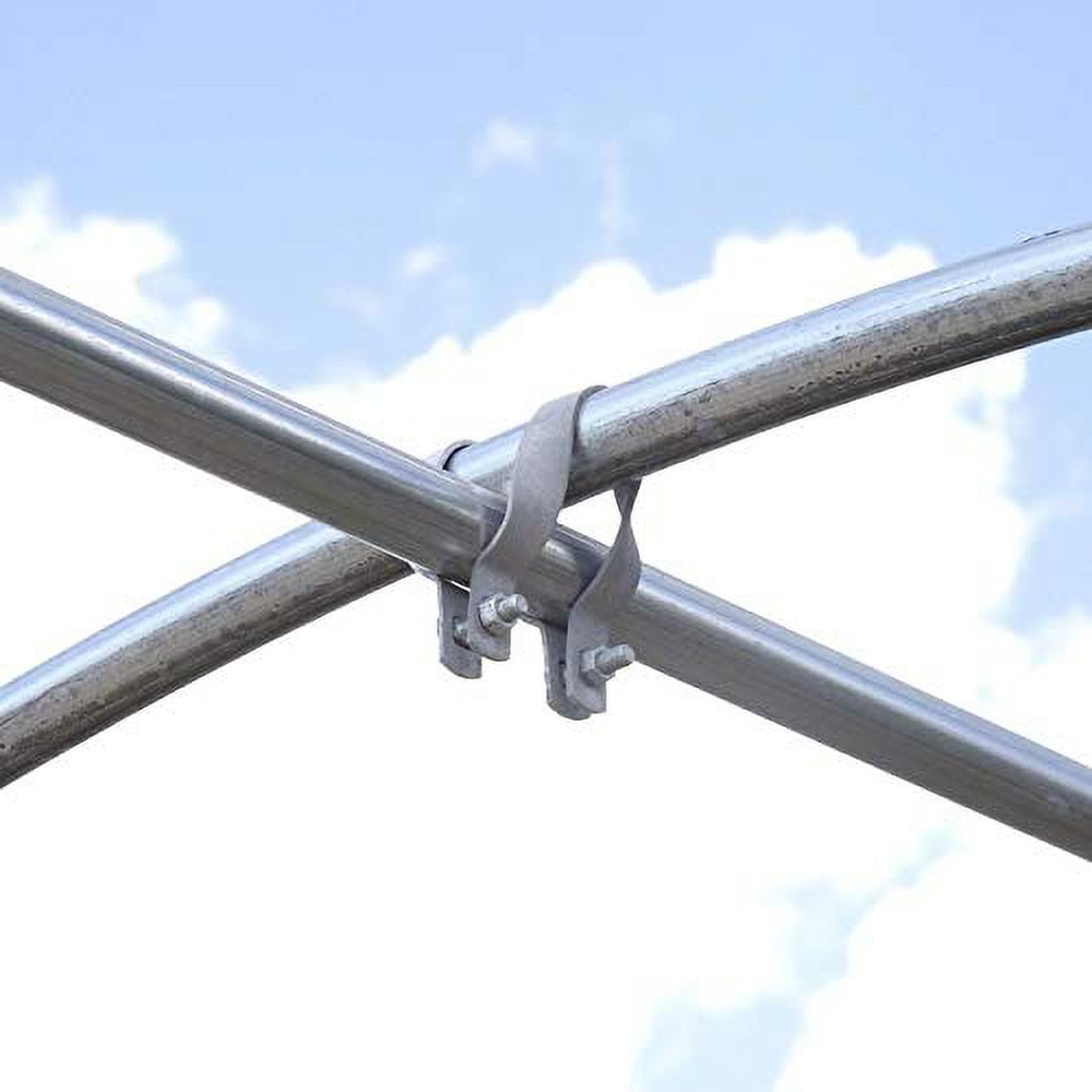 Cross-Connector (Purlin Bracket) for Greenhouse - Galvanized Steel (12 ...