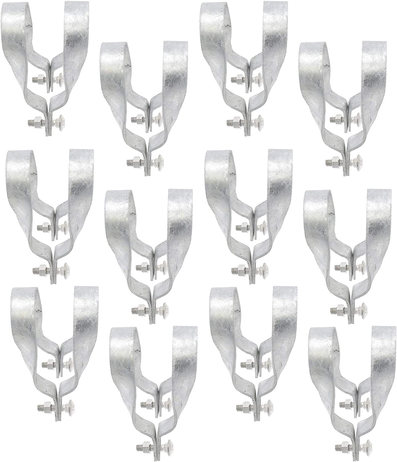 Cross-Connector (Purlin Bracket) for Greenhouse - Galvanized Steel (12 ...