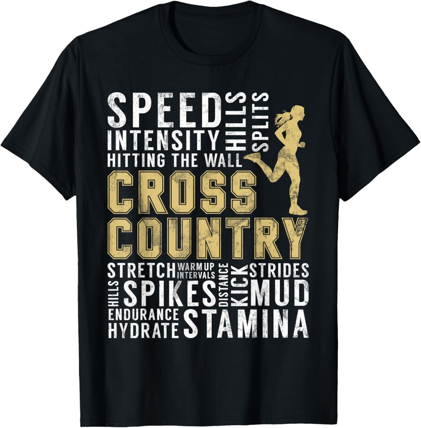 Cross Country Definition Words Gifts XC Runner Running Women T-Shirt ...