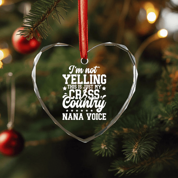 Cross Country Nana Voice Cross Country Runner Nana Xc Nana Ornament Home Decoration, Crystal ...