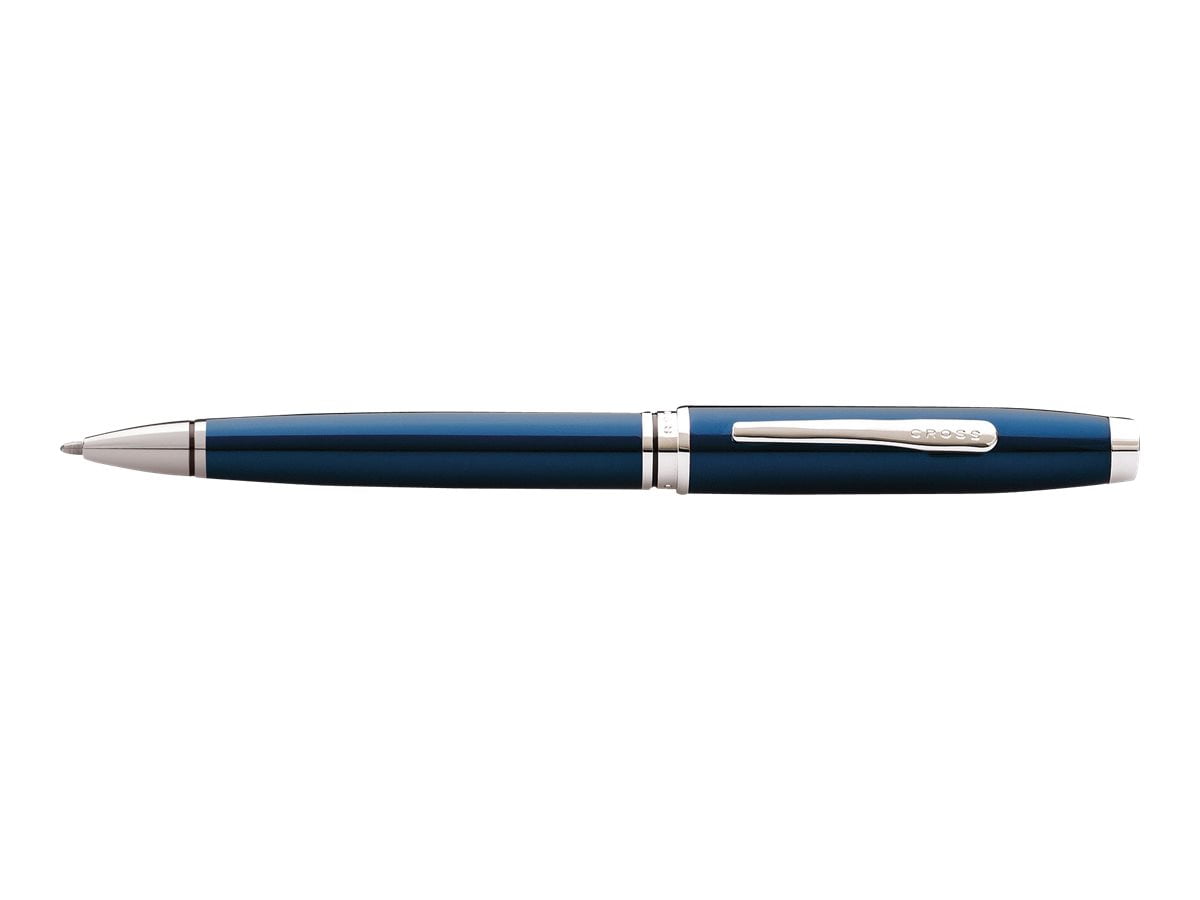 Cross Coventry Blue Lacquer Chrome Trim Ballpoint Pen AT0662-9 ...