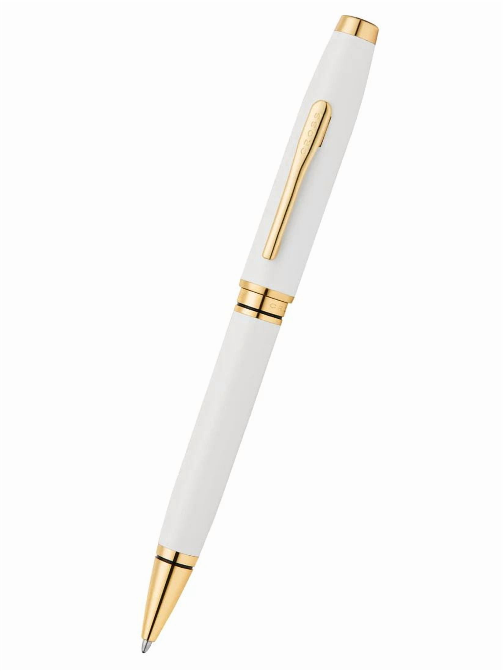 Cross Coventry Pearl White Lacquer with Gold PVD Appointments Ballpoint ...