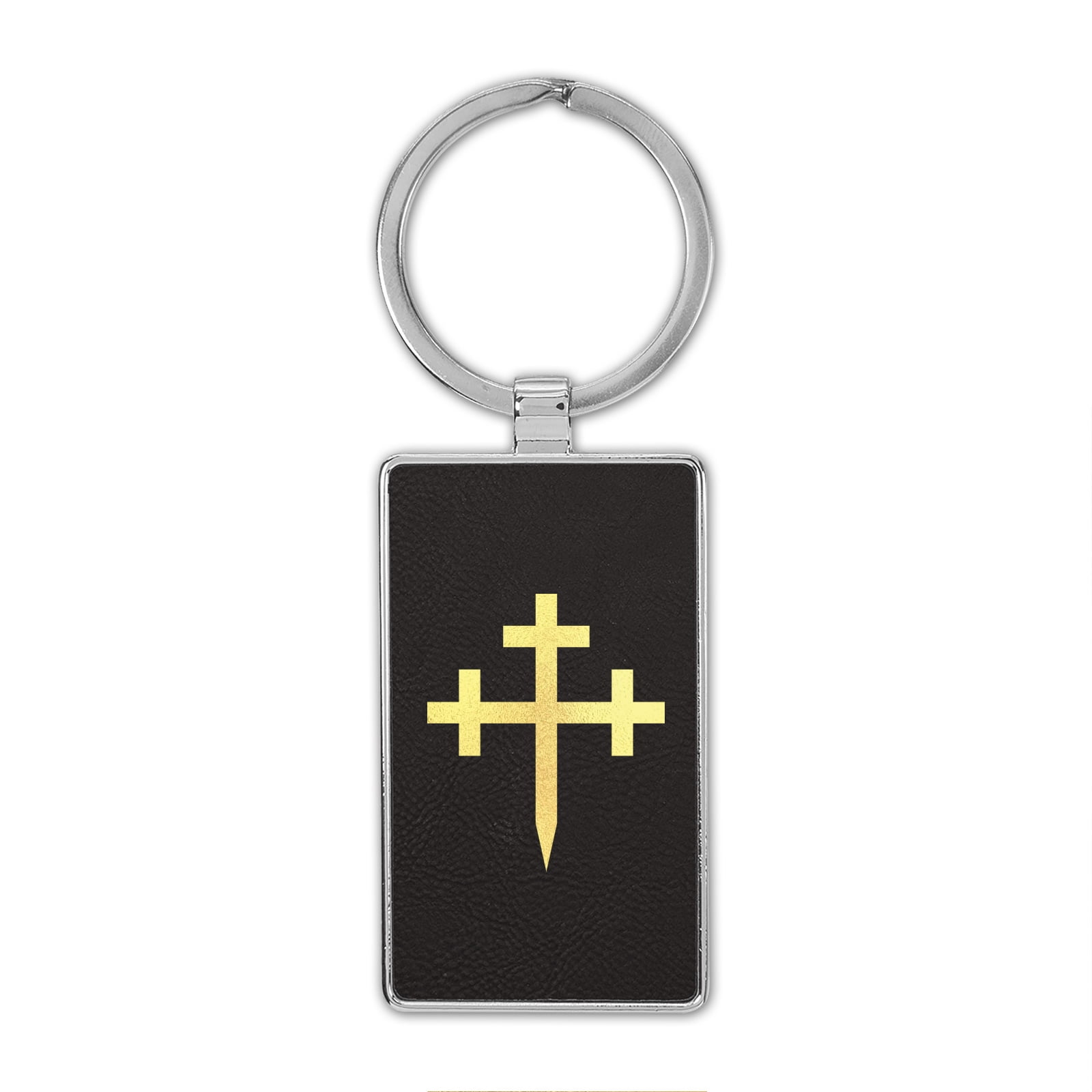 Cross Crosslet Fitchy Premium Leatherette Keychain - Black/Gold ...