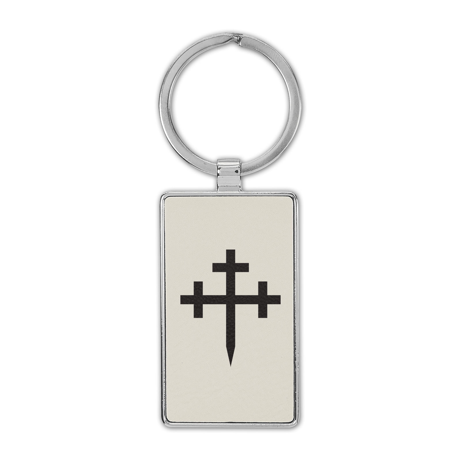 Cross Crosslet Fitchy Premium Leatherette Keychain - White - Walmart.com