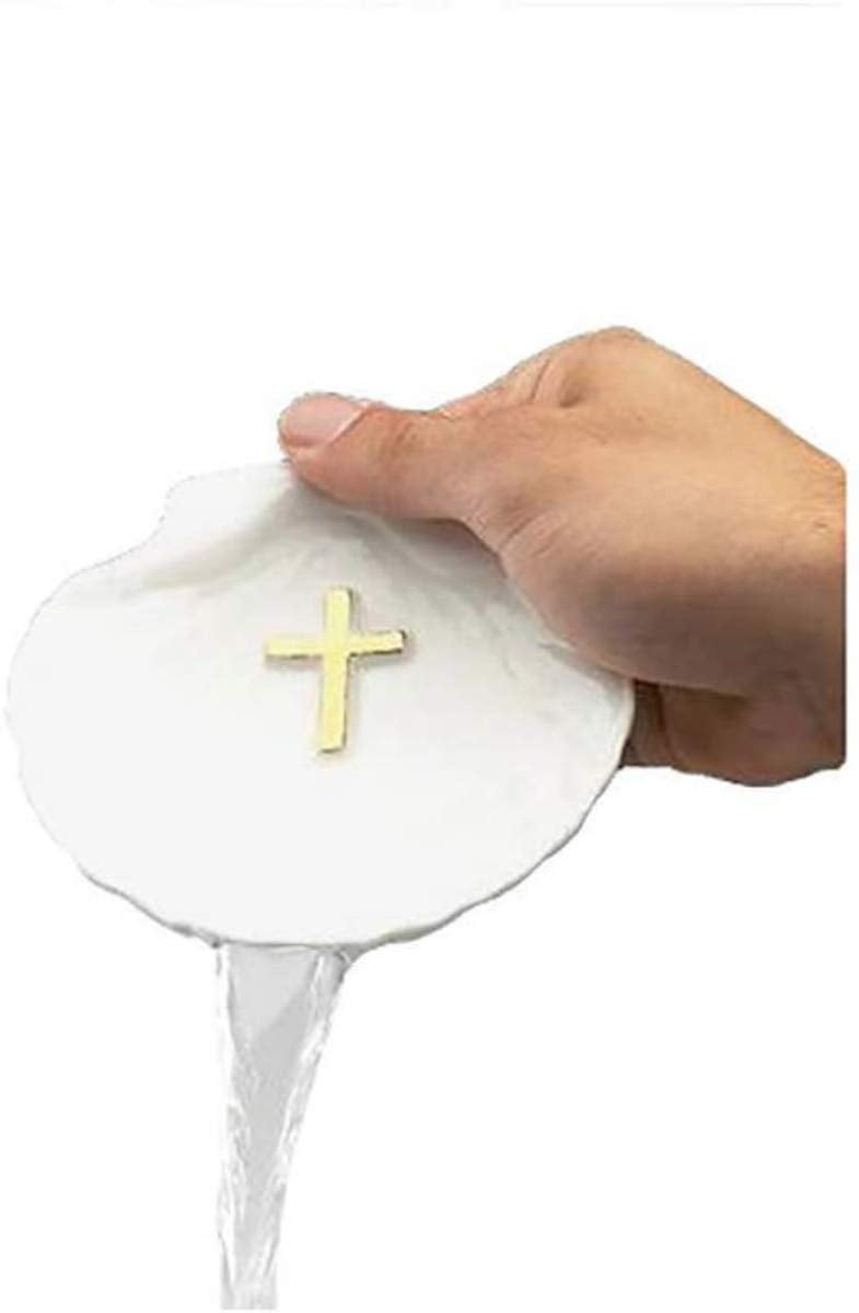 Cross Design Porcelain Baptismal Shell, 5 Inch - Walmart.com