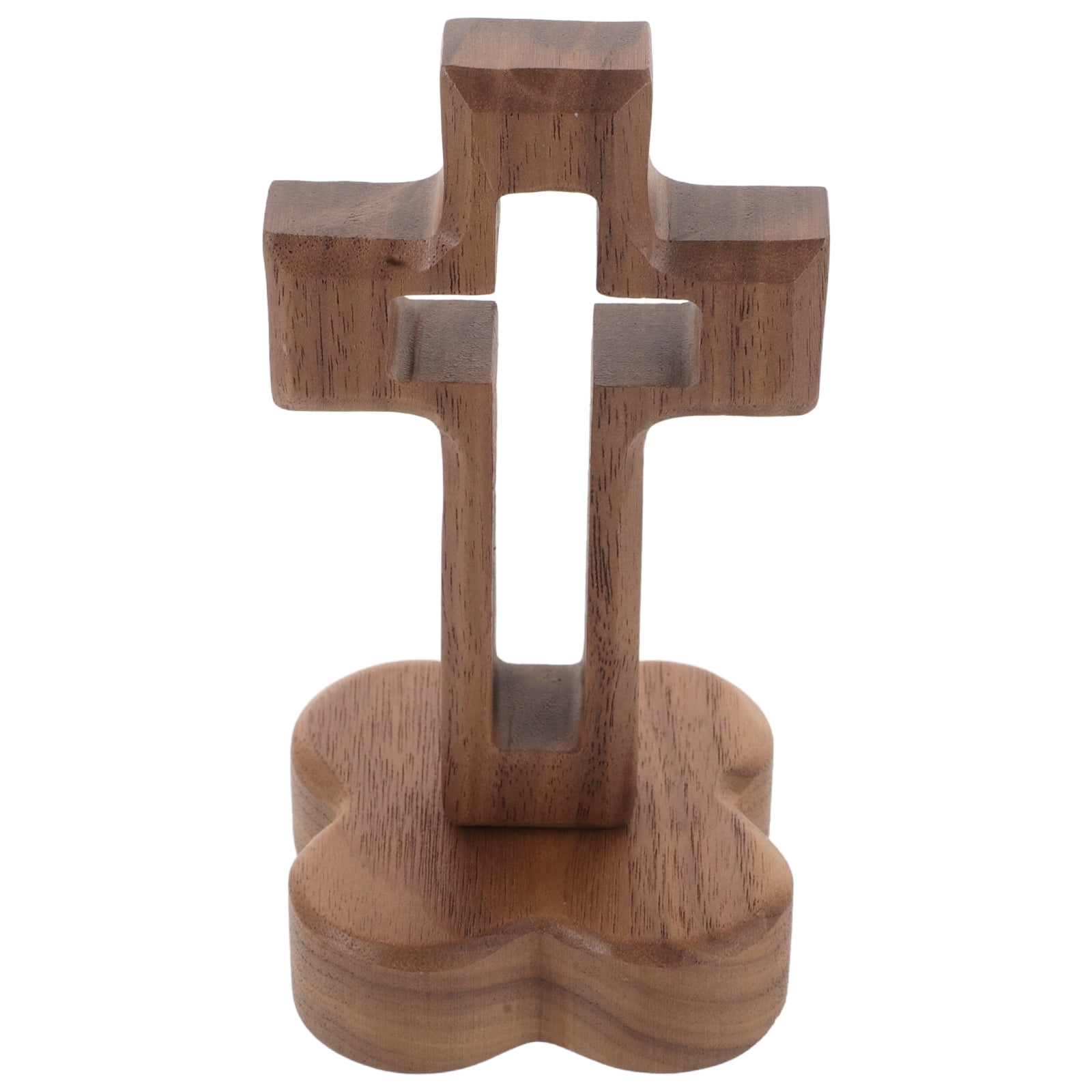 Cross Desktop Wood Plain Cross Wooden Table Cross Rustic Standing Plain ...