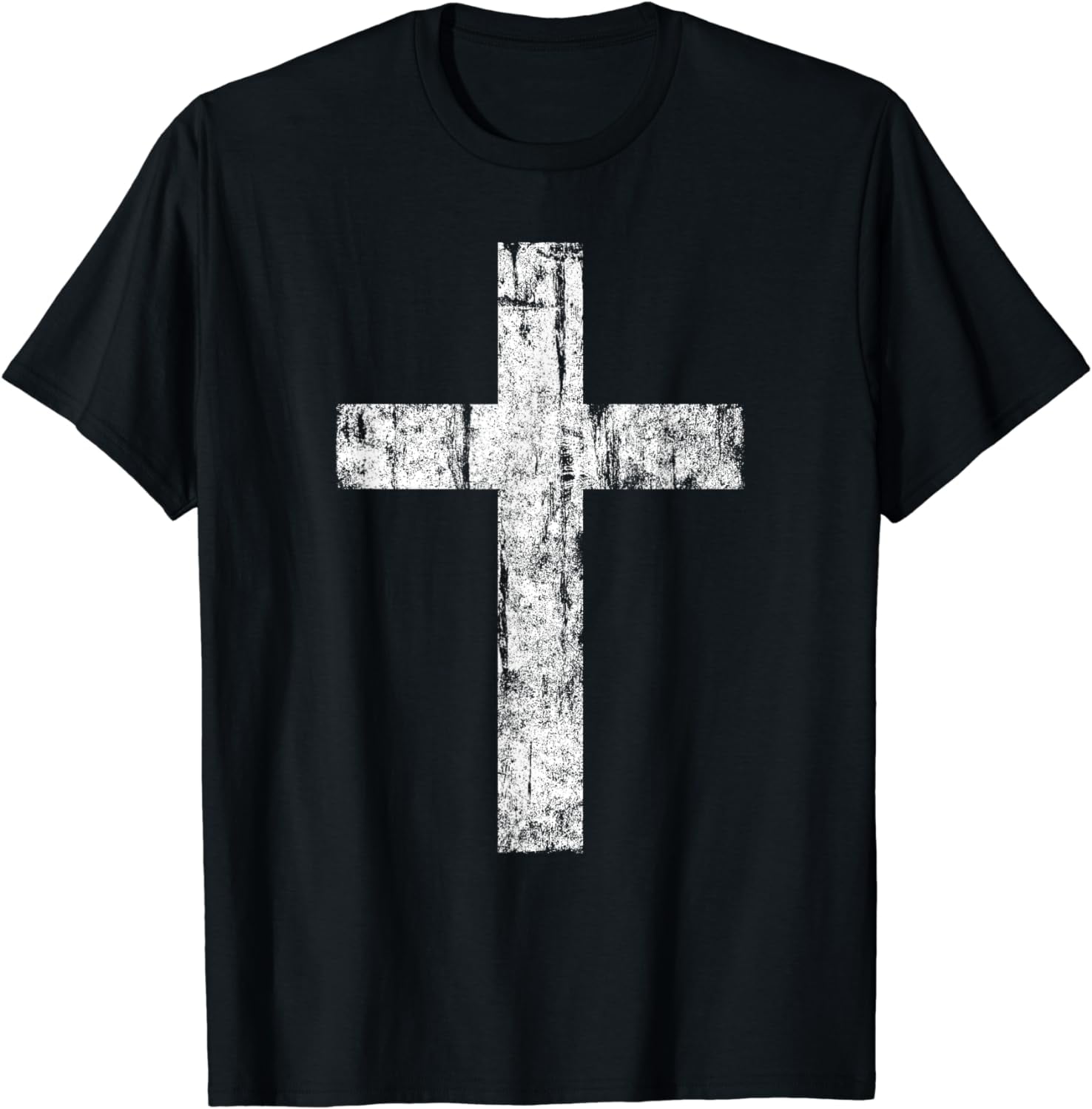 Cross Distressed Style Inspirational Christian Faith T-Shirt - Walmart.com